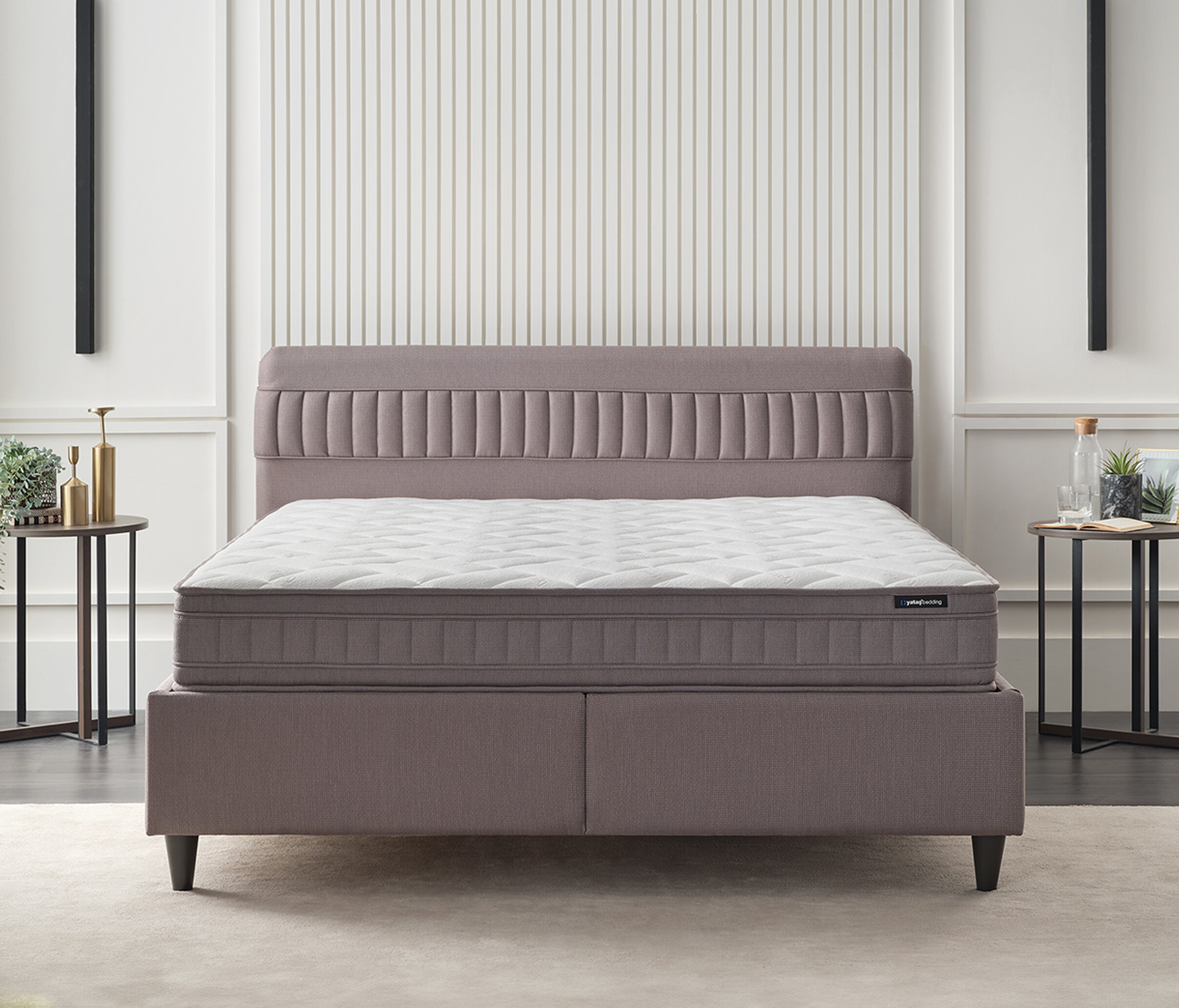 Sleep Balance Pro 3'lü Set Yatak Baza Başlık, 90x190 cm