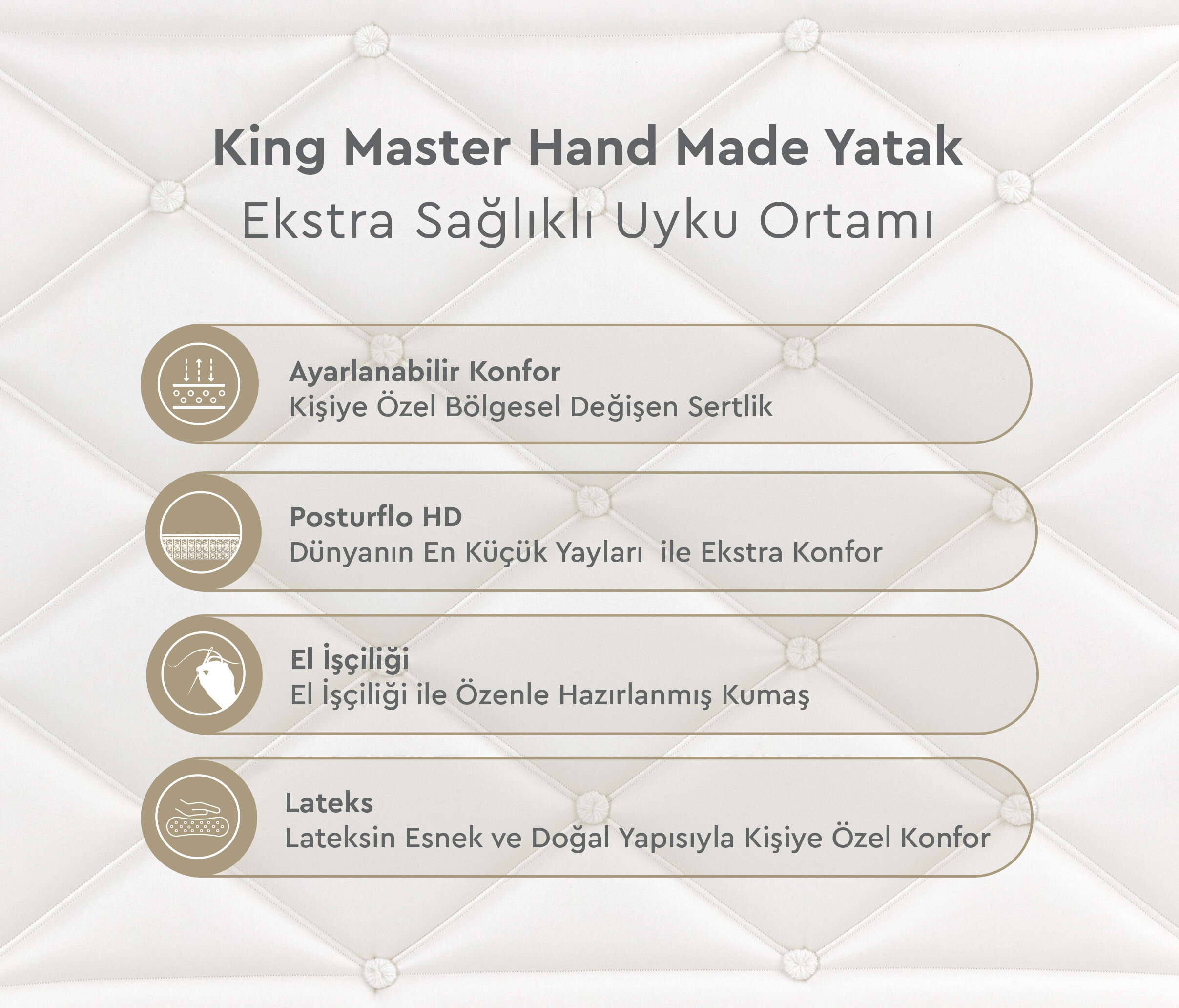 King Master Hand Made Posturflo HD
